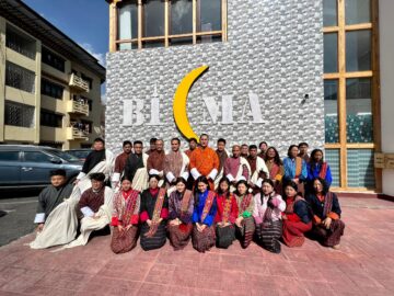 BICMA staffs with MoICE Lyonpo